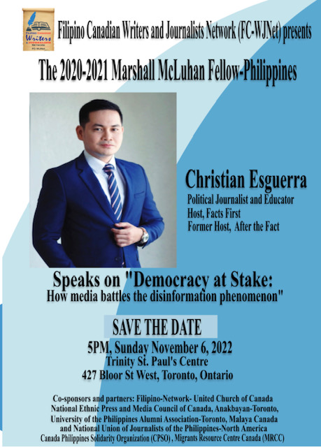 The Philippine Reporter - Filipino 2022 Marshall McLuhan Fellow Karmina ...
