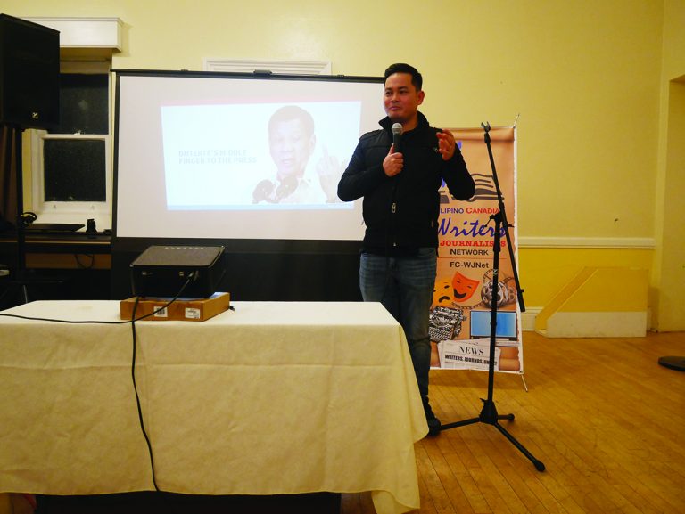 The Philippine Reporter - Christian Esguerra talk in Toronto draws ...